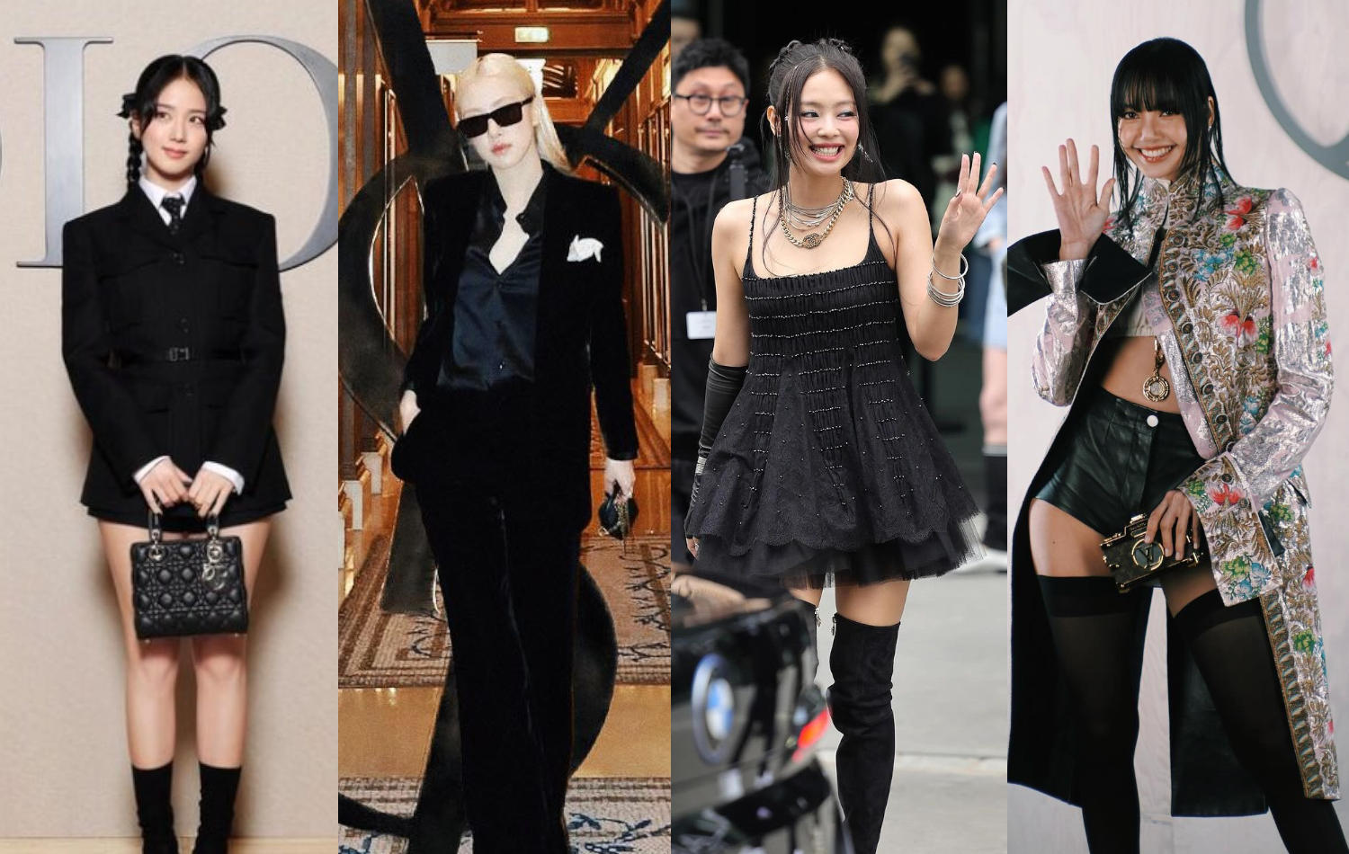 Adu Gaya 4 Member BLACKPINK di Paris Fashion Week 2024 - Laruna